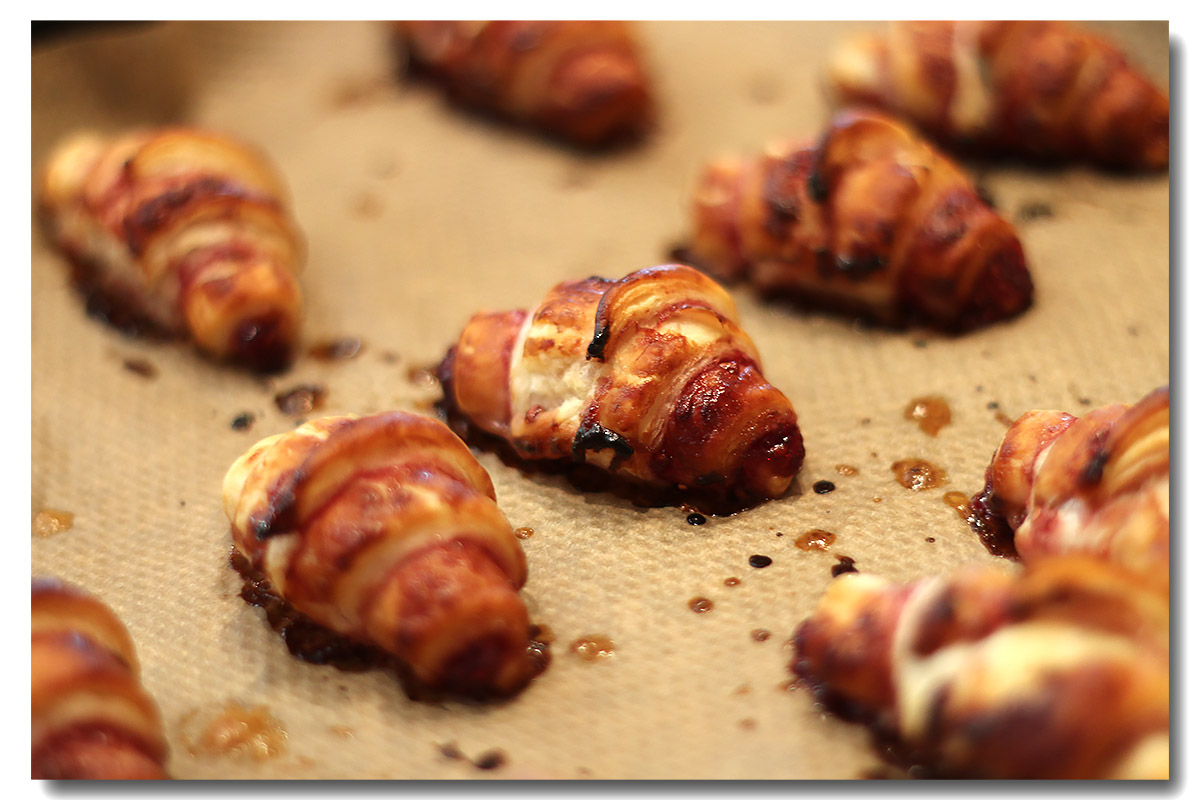 Mini croissants à la confiture de framboise - La cuisine d'Olivier