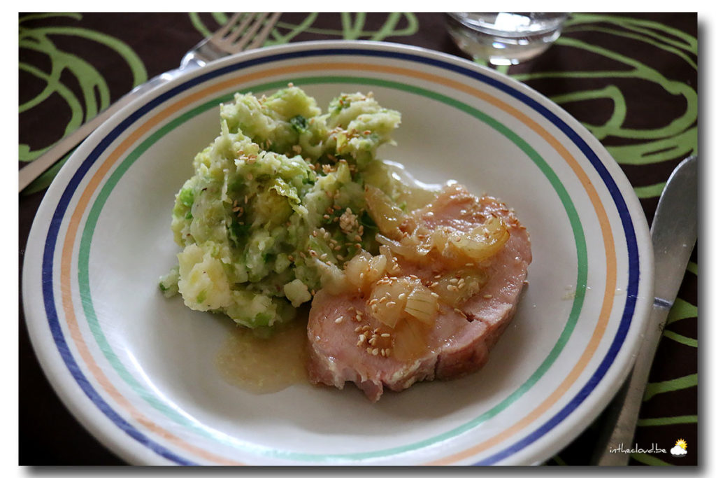 Rôti ardennais et stoemp aux choux de Bruxelles - La cuisine d'Olivier