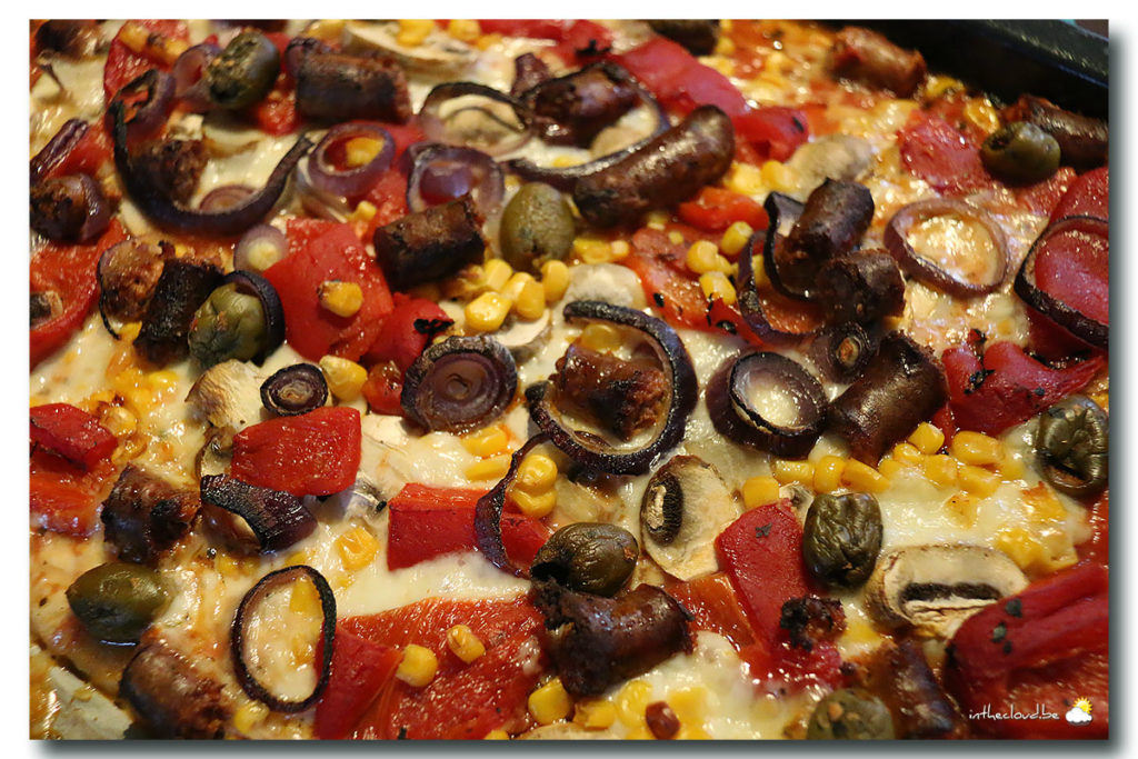 Pizza aux merguez - La cuisine d'Olivier